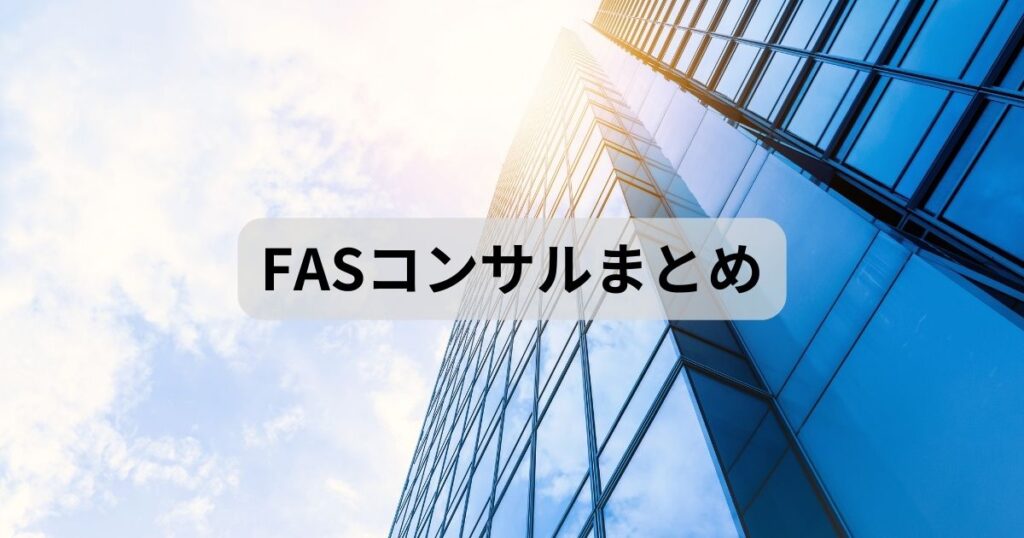 FASとは？コンサルとはどう違う？年収、業務内容、大手企業Big4について解説
