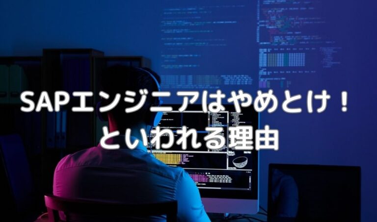 SAPエンジニアとは｜仕事内容や将来性と必要となるスキルを解説